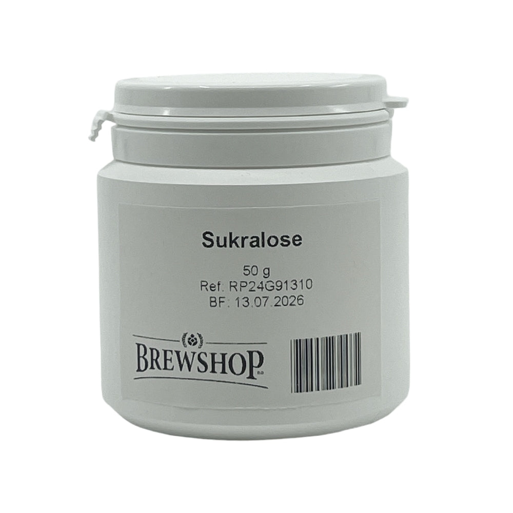 Sukralose 50g søtningsmiddel | Brewshop - Norges bryggebutikk