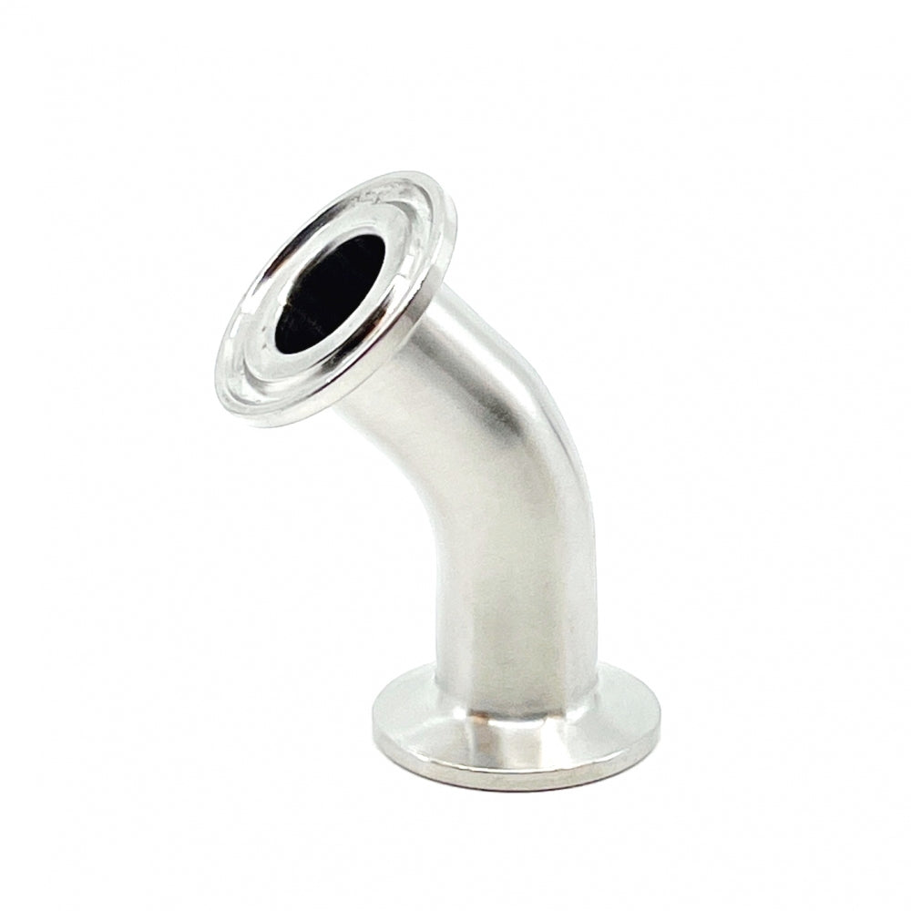 34mm Tri-Clamp Albue 45 grader | Brewshop - Norges bryggebutikk