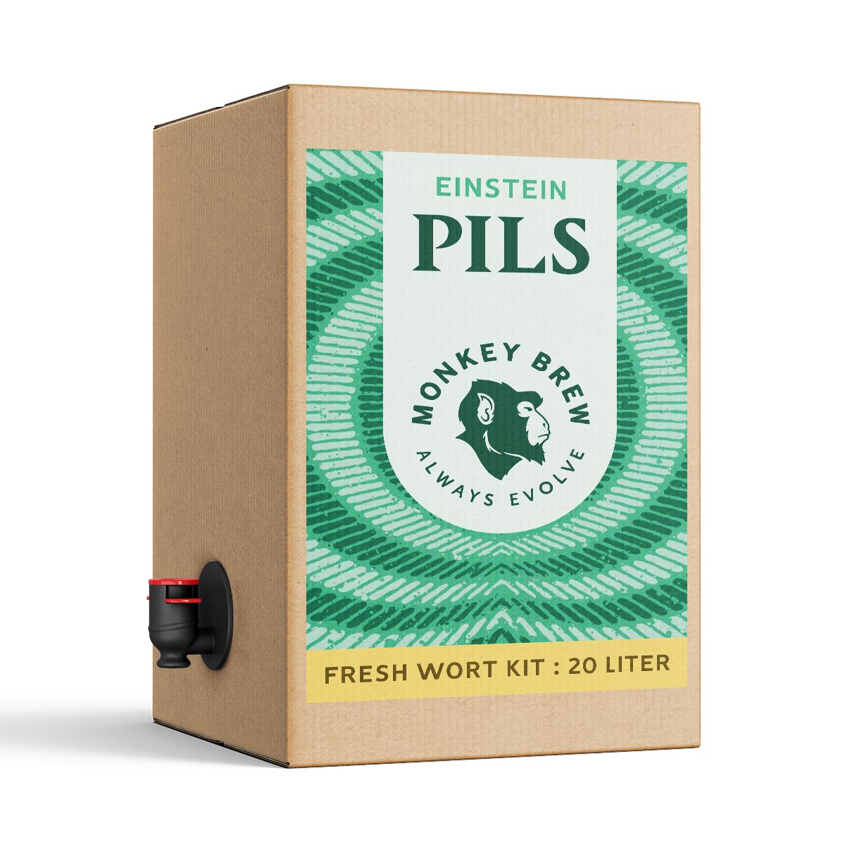 Monkey Brew Einstein Pils Fresh Wort Kit 20L – Crisp and clean pilsner ...