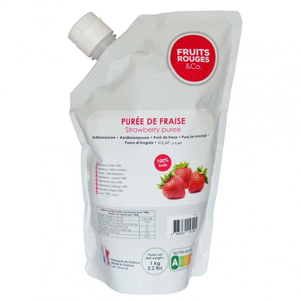 Jordbær fruktpuré 1kg. Fruktpureer til ølbrygging | Brewshop - Norges ...